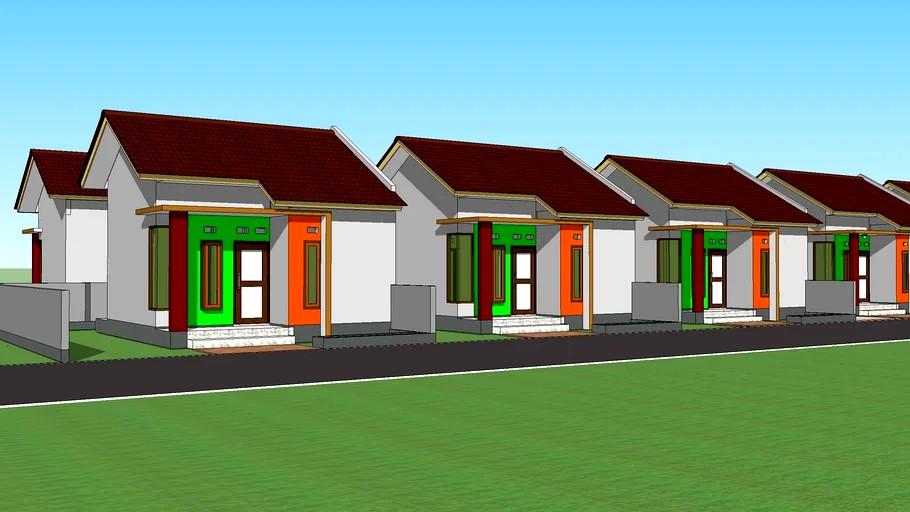 perumahan type 36 3d model