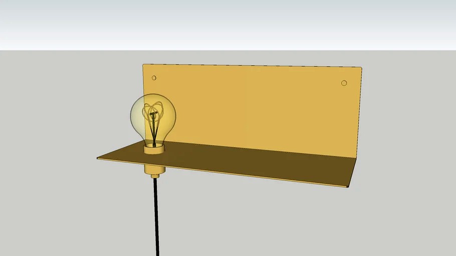 frama wall shelf lighting 3d model
