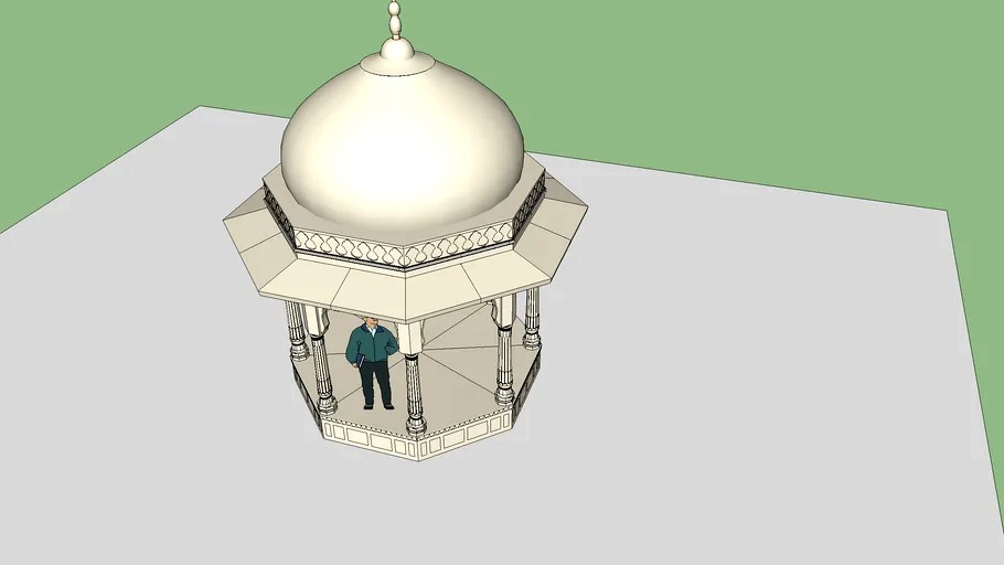 Octagonal Pavilion 3d model