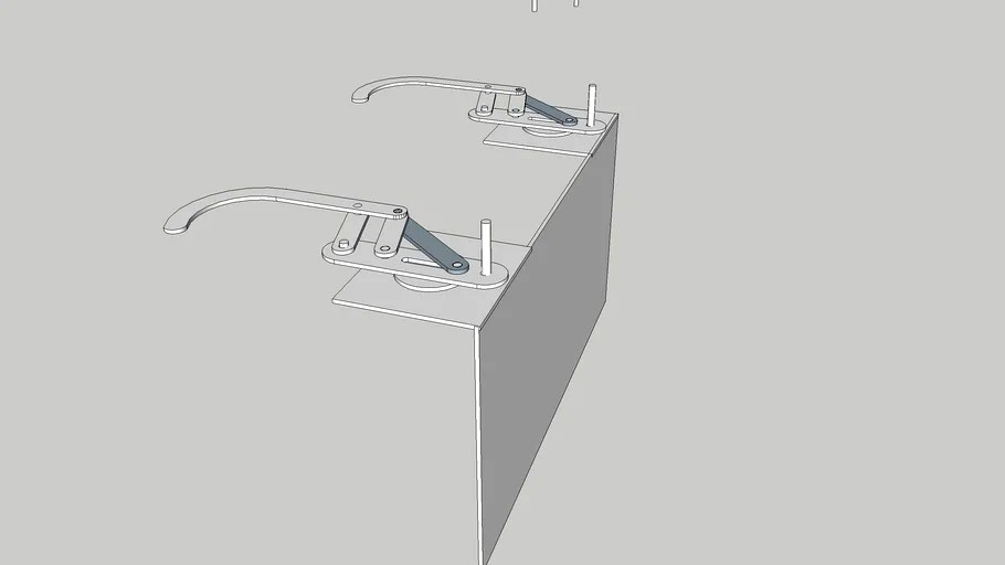 Legged robot mechanism 3d model