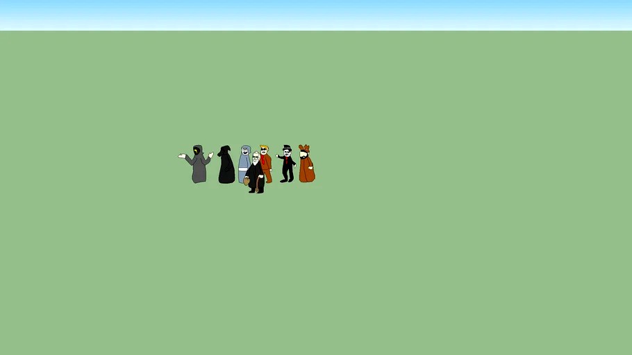 2d people 001 3d model