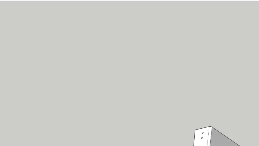 Trex Elevations Mid-Span Blocking, No Beam Attachment 3d model