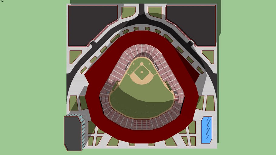 Baseball Stadium Concept 3d model