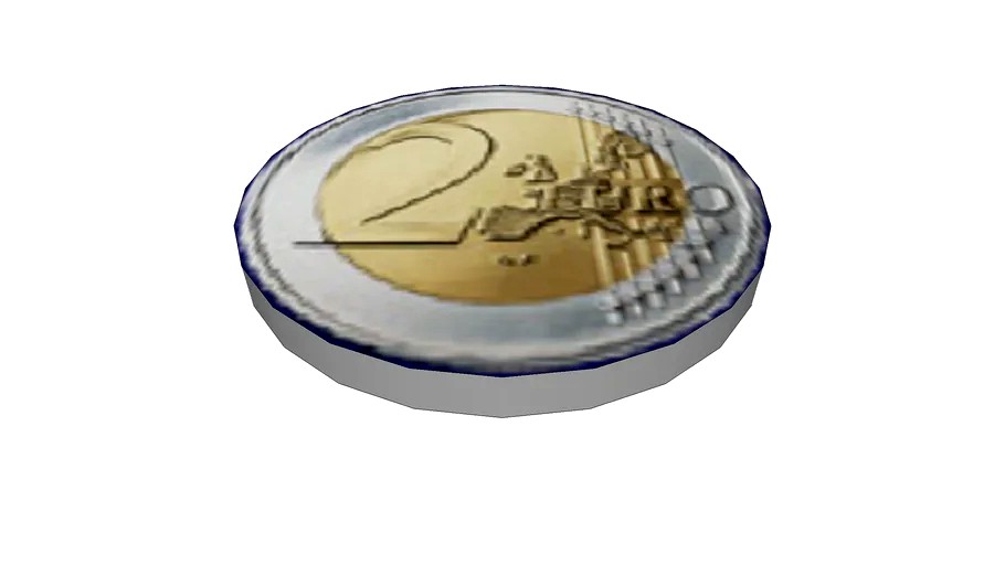 2 euro 3d model