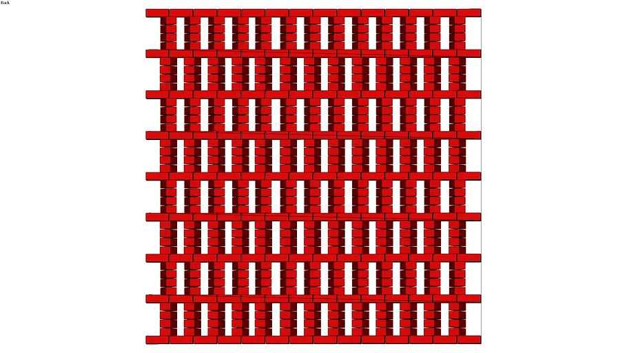 brick jali at 75 baker style 3d model