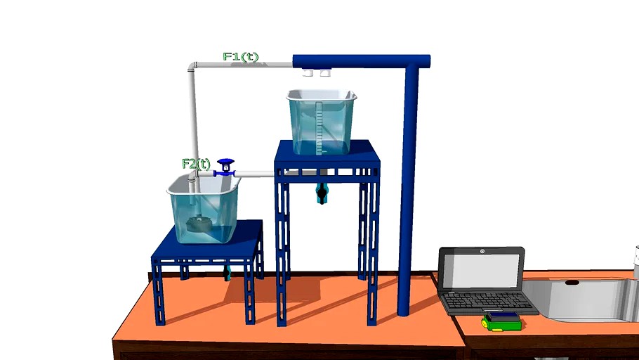 Modelo Prototipo control de nivel 3d