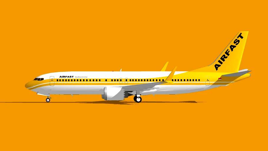 Airfast Indonesia Boeing 737 MAX 8 3d model