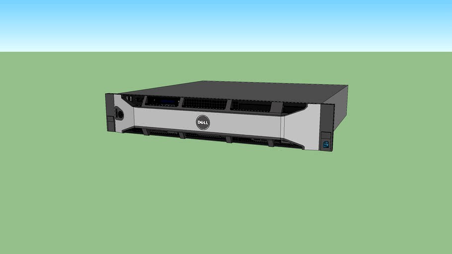 Dell PowerEdge R710 rack-mount server computer 3d model