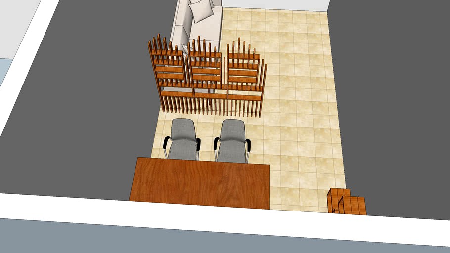 ruang manager 3d model