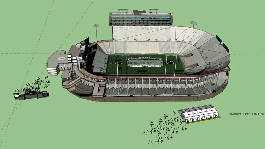 Stadium Series Sun Devil Stadium 3d model