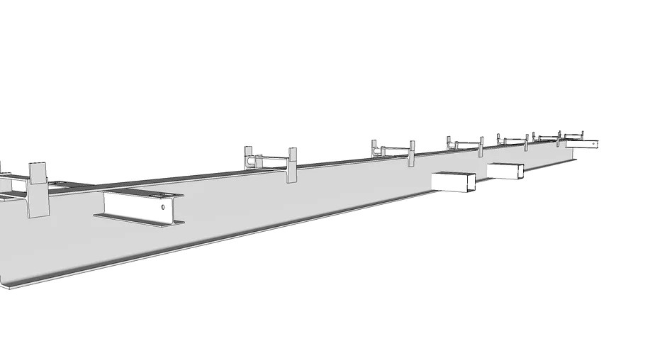 40 ft Picking Beam for Rebar 3d model