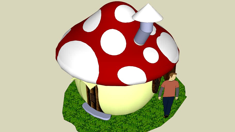 Hongo animado 3d model