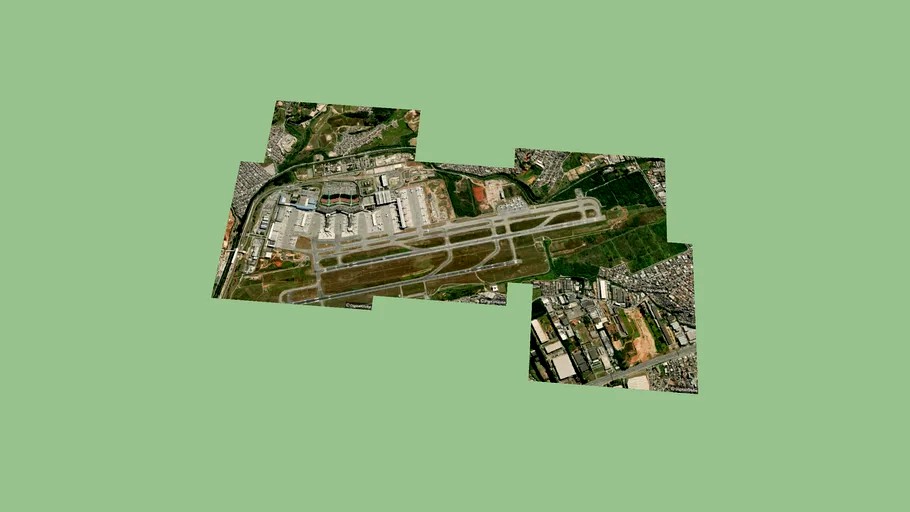 GRU Airport Grounds 3d model