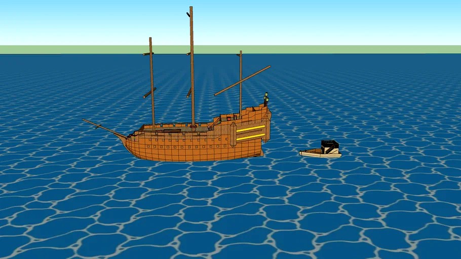 SSBB wind waker pirate ship 'not finished' 3d model