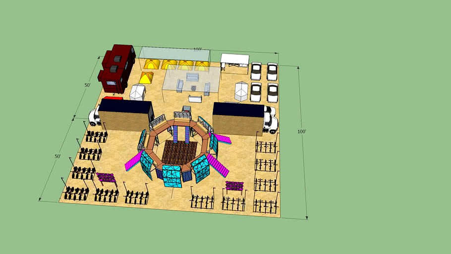BRC Rep Camp Layout 2019 3d model