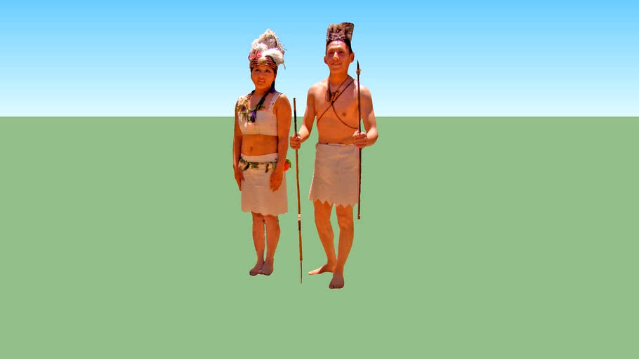 Pueblos de Bolivia - Araona 3d model