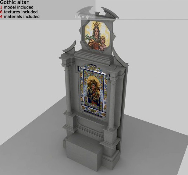 Church Altar 3D Model