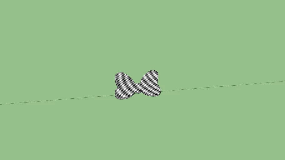 Minnie Mouse Bow 3d Model 1913