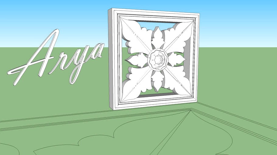 Loster / Roster Ukir Bali 3d model