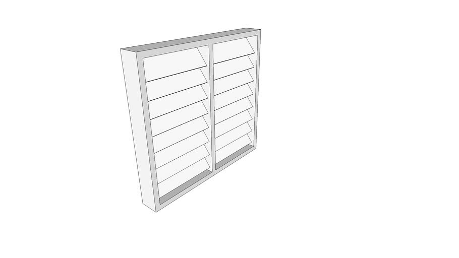 jendela kaca nako 3d model