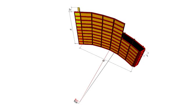 Concrete, radius symon form 3d model