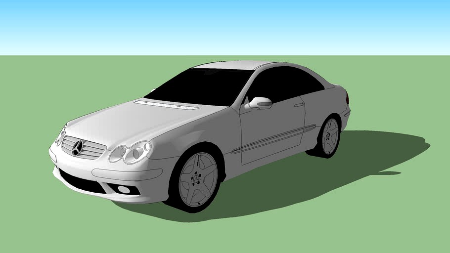 Mercedes CLK 55 AMG - REUPLOADED 3d model