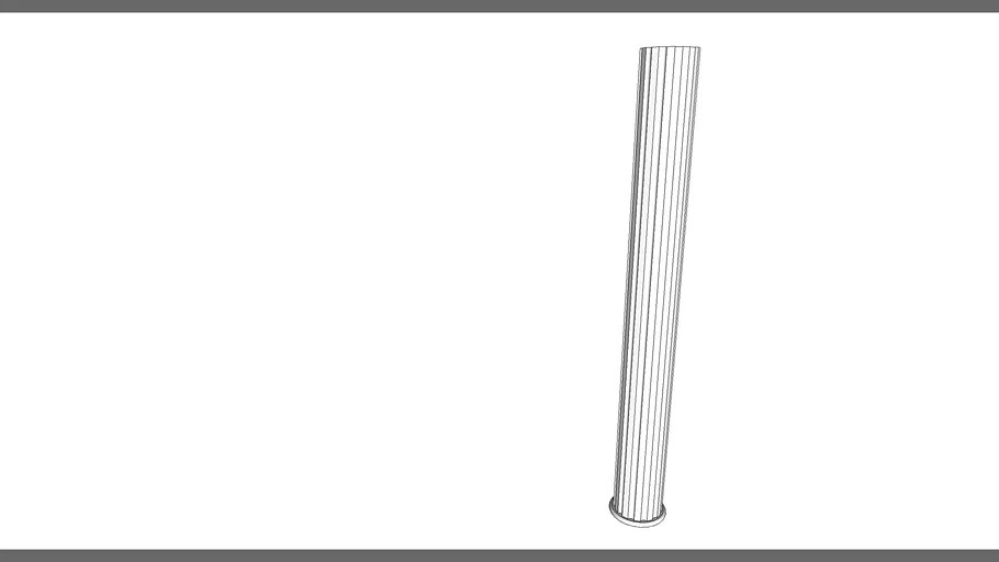 Fluted Column Simple 3d model