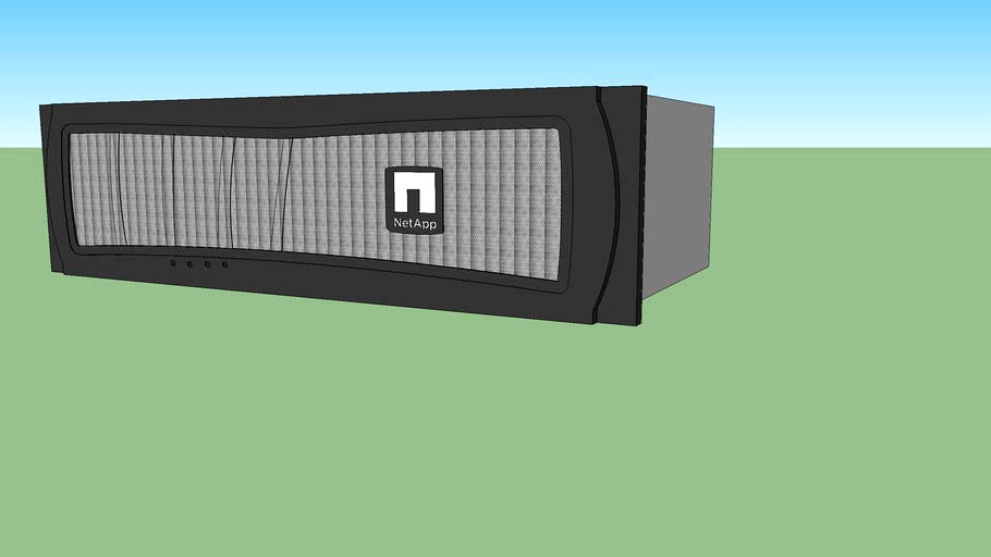 NetApp FAS3270 flash storage array 3d model