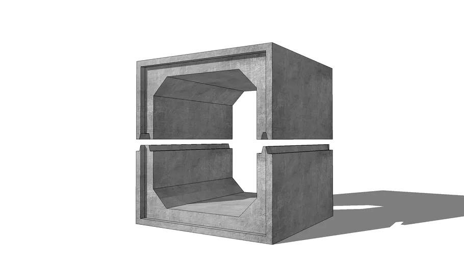 Box Culvert Concrete Sample 3d model
