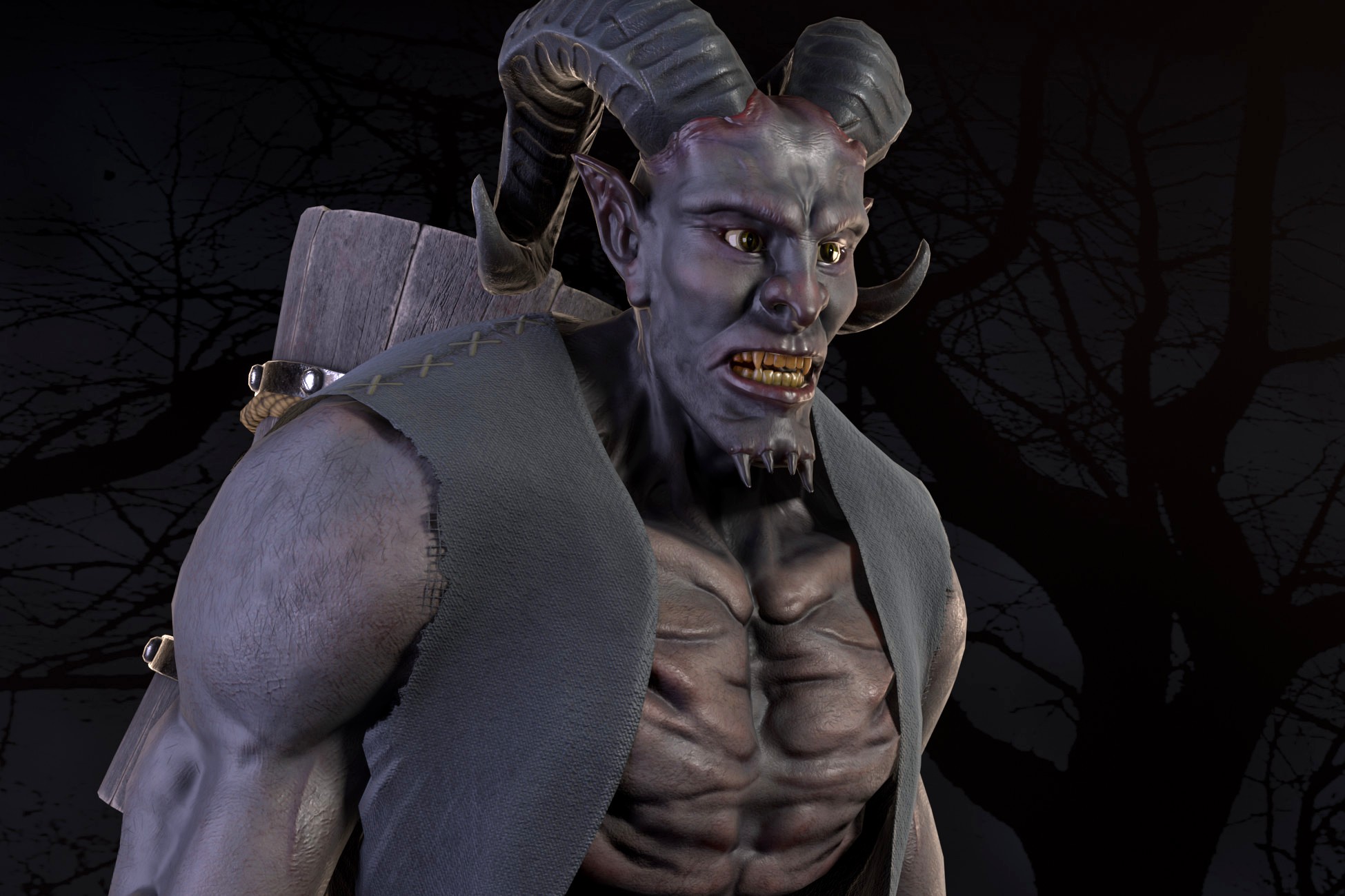 Monster Krampus 3d model