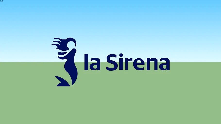 Logo La Sirena 3d model