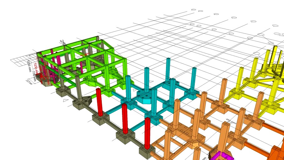 Contoh Model Struktur 3d