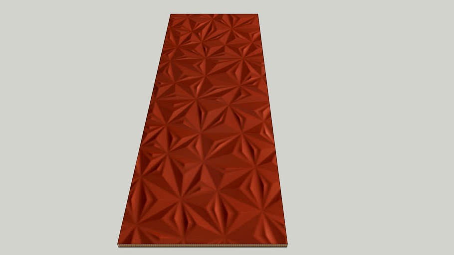 Piramide Terracotta AC 30x90cm 3d model