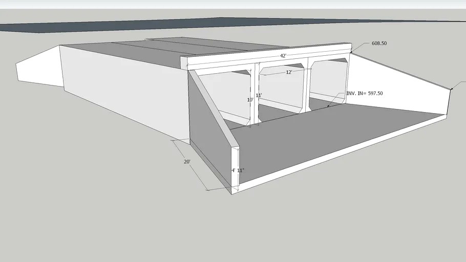 Box culverts 3d model
