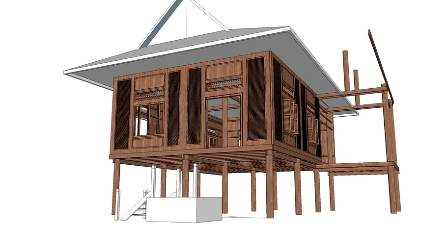 Khmer house 3d model