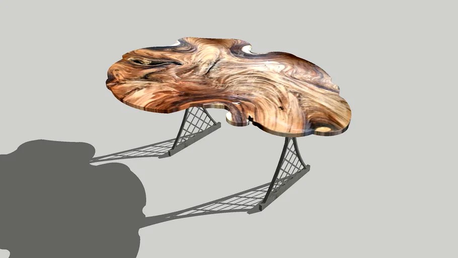 Living Edge Table 3d model