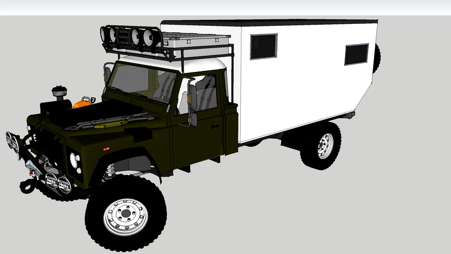 Land Rover Defender 130 Overland Vehicle 3d model
