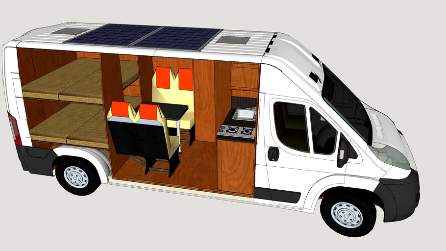 RV Camper Fiat Ducato L3H2 3d model