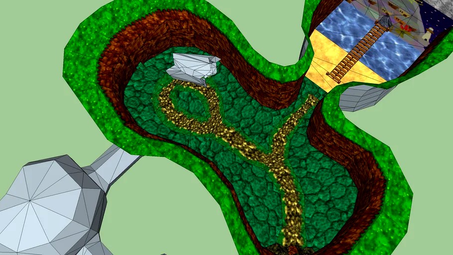 Grunty's Undiscovered Lair Segments Floor 1 3d model