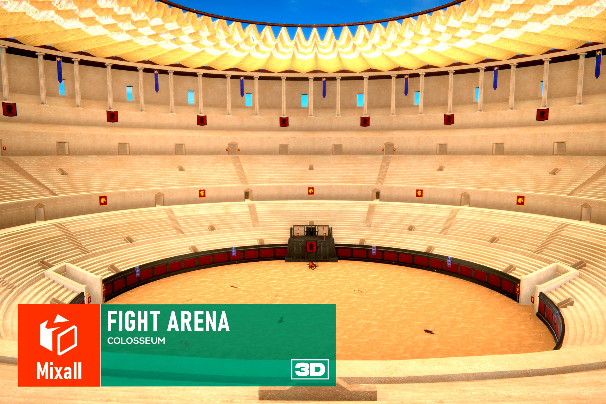Fight arena - Colosseum 3d model