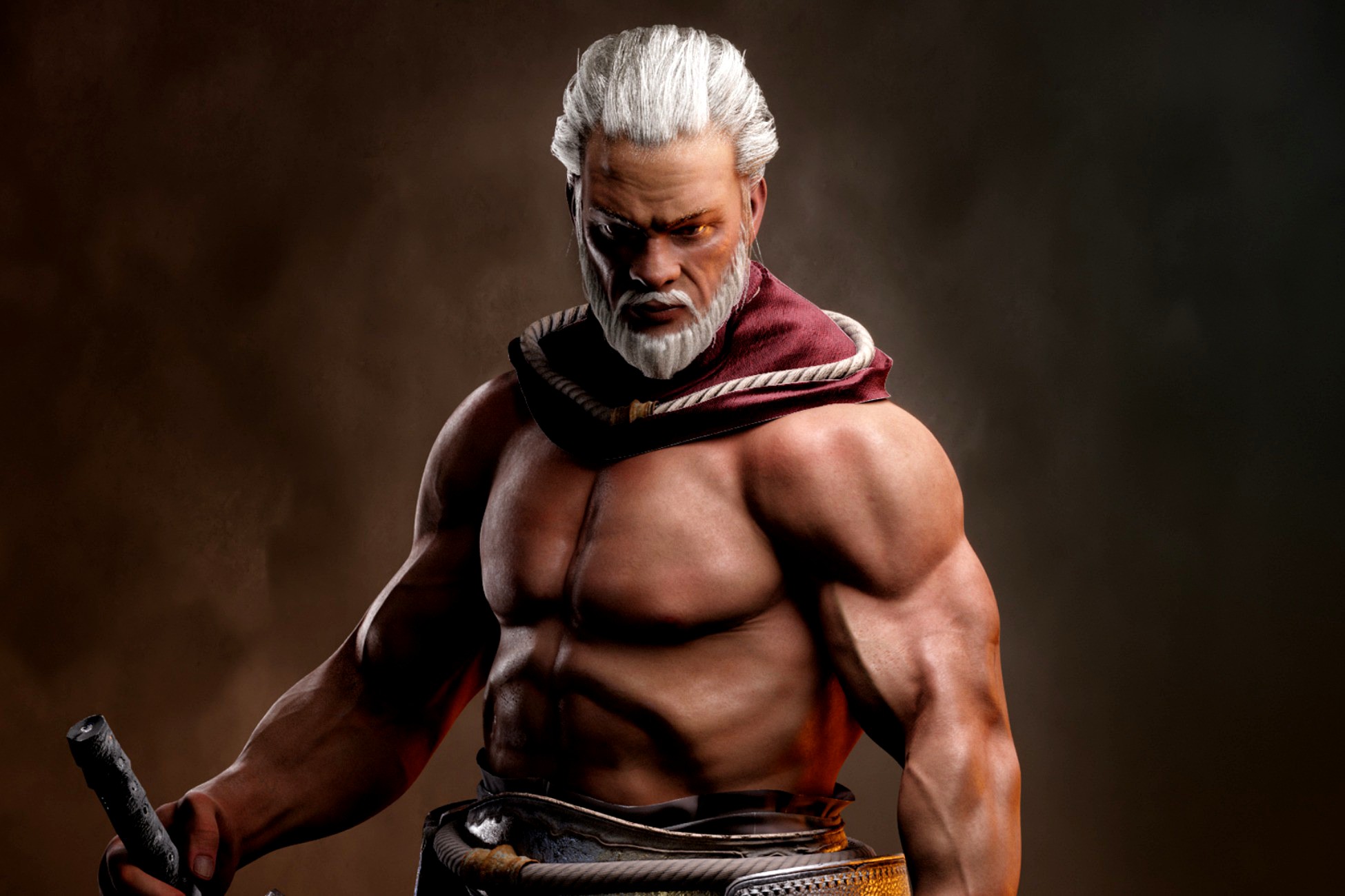 3D Old Warrior model