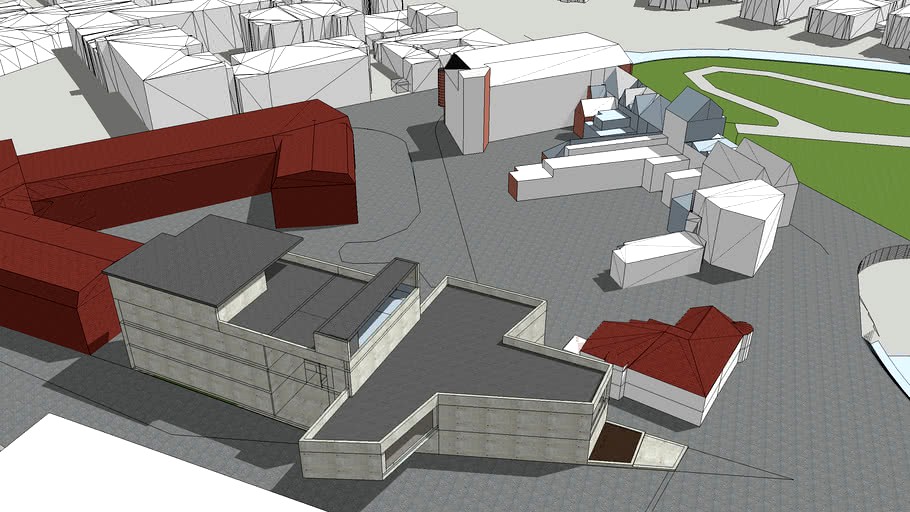 ntu Sketchup Model_Projectrender_forsection 3d