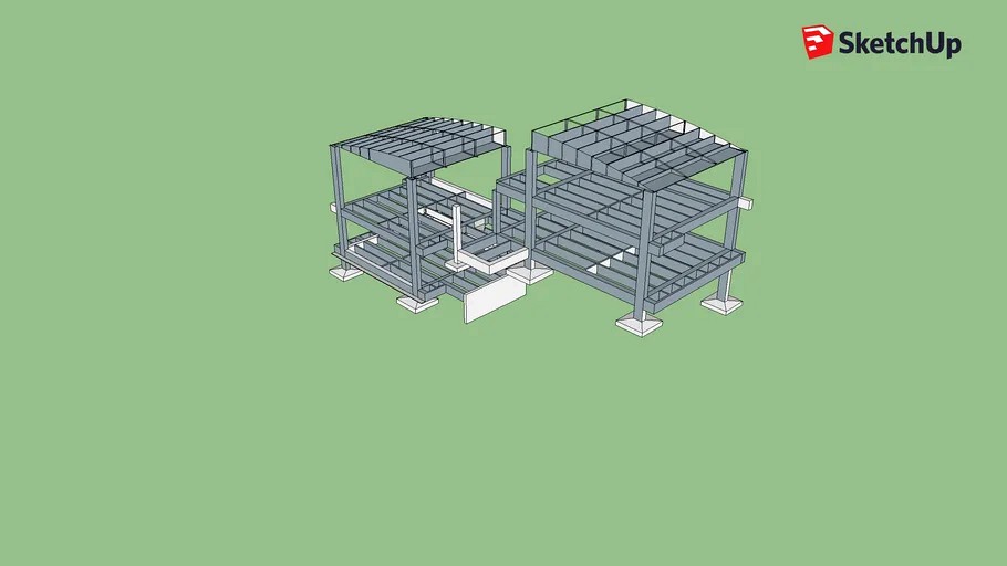 Modelo Estructural N° 1 3d