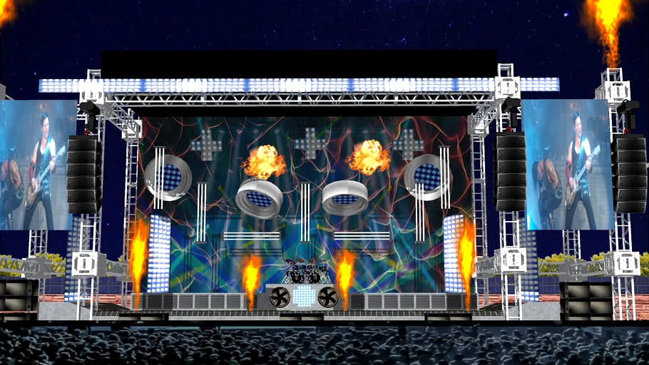 Rammstein Stage Concert 3d model