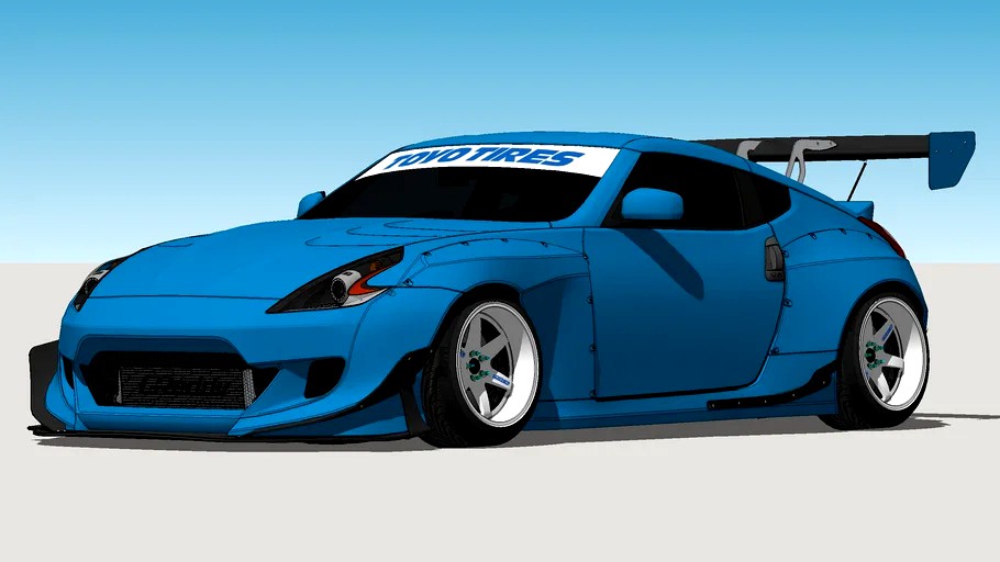 2009 Nissan 370z PANDEM 3d model