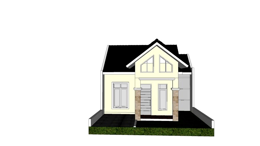 perumahan minimalis 3d model
