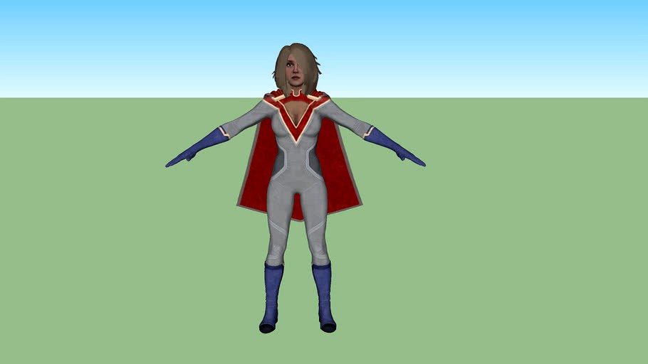 power girl 3d model