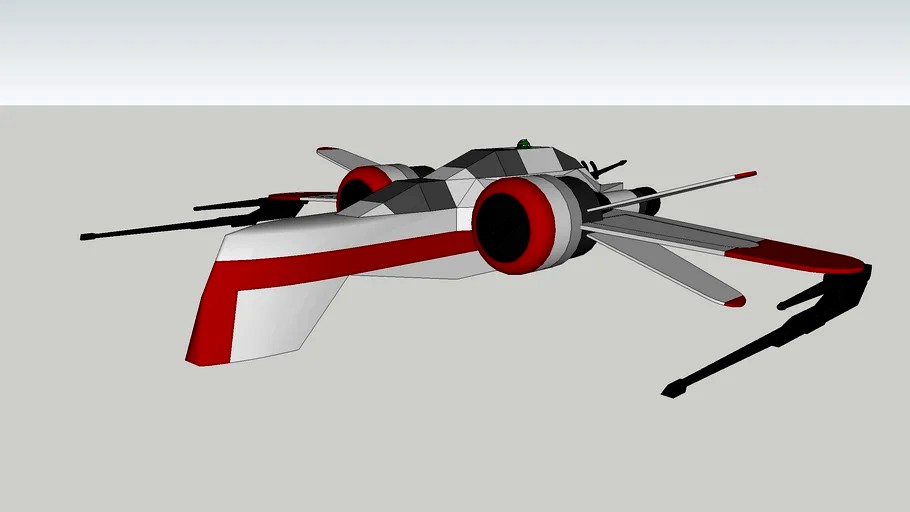 ARC 170 (Galactic Republic Starfighter) 3d model
