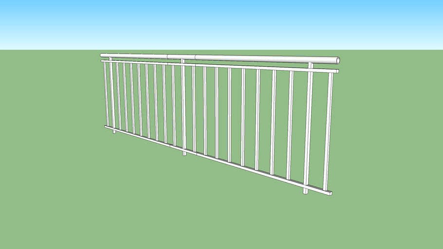 guarda corpo gradil 3d model