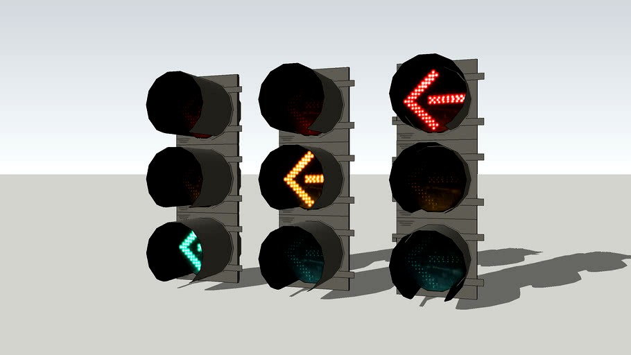 LFE LED left turn signals 3d model